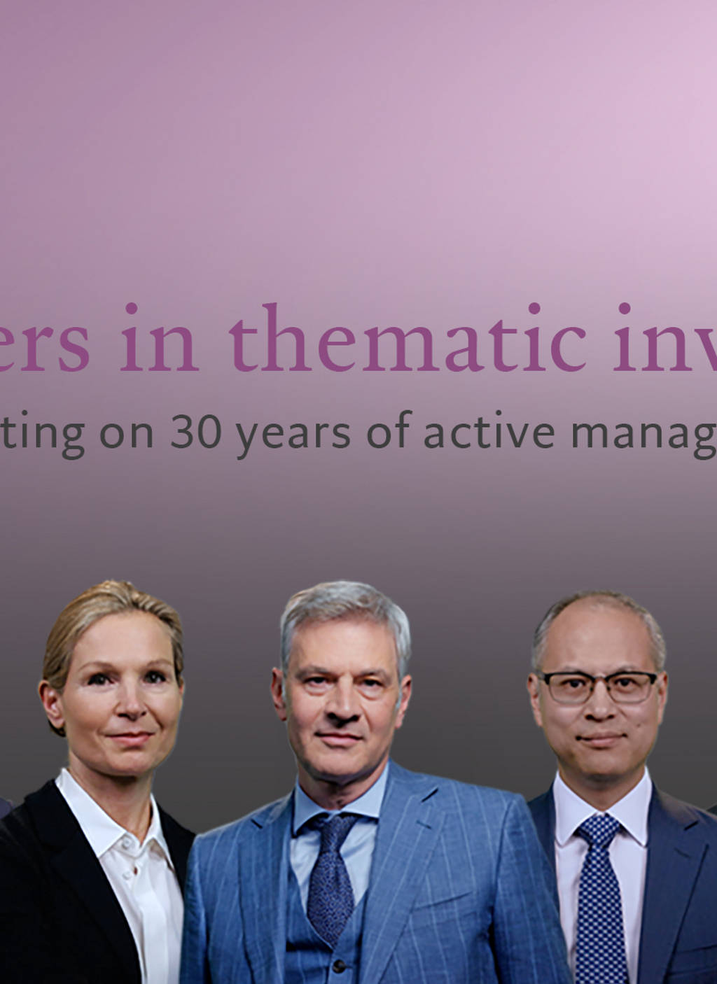 Pioneers in thematic investing | Pictet Asset Management Hong Kong SAR